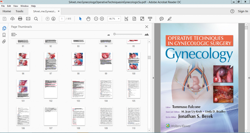 Operative Techniques in Gynecologic Surgery: Gynecology | CtsQena
